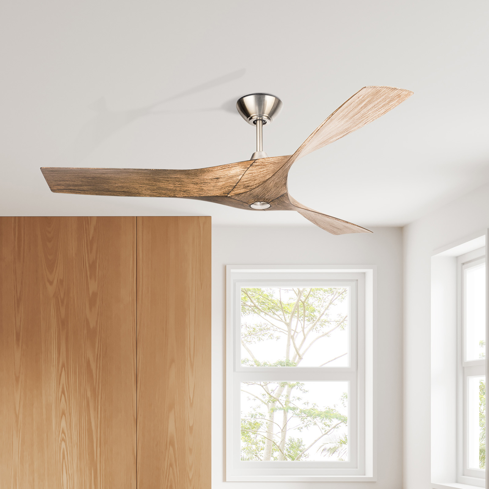 Enjoy the cool breeze from your 132cm Timber Ceiling Fan