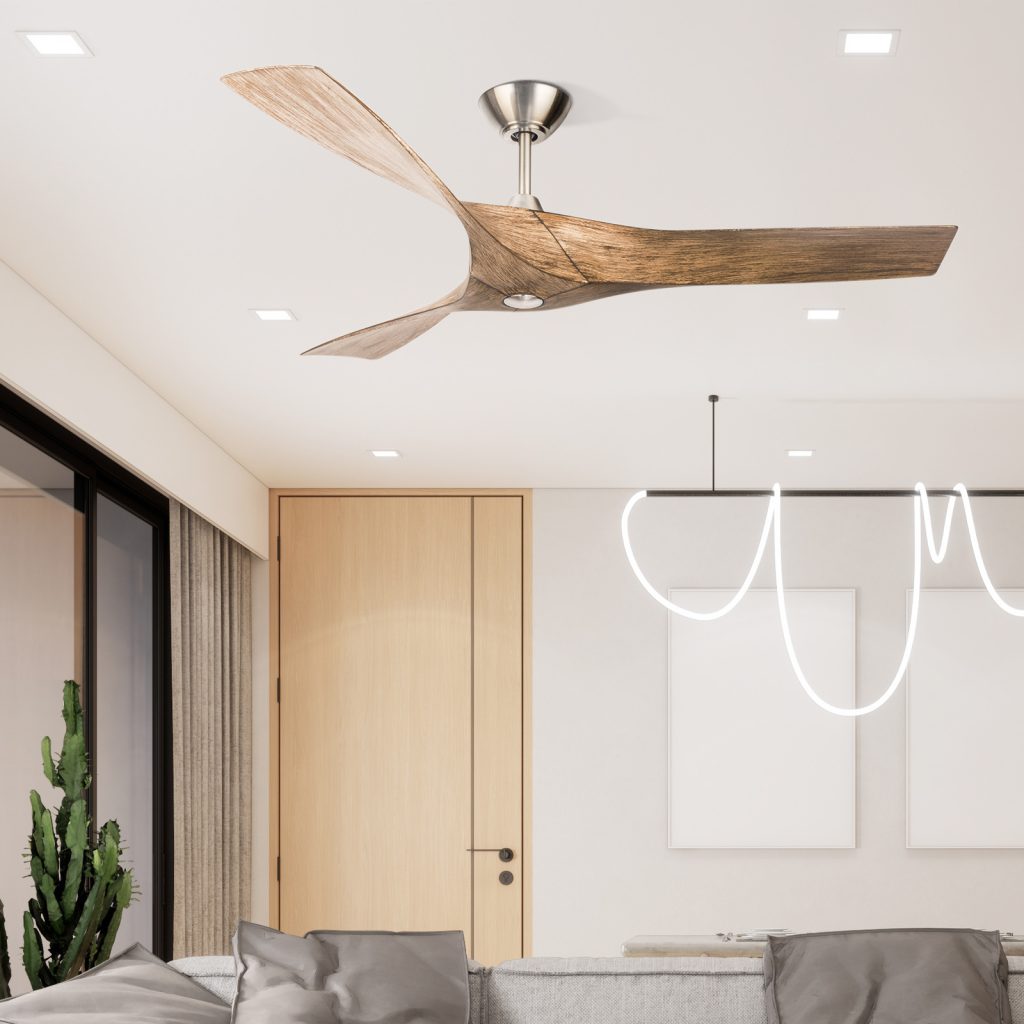 Enjoy the cool breeze from your 132cm Timber Ceiling Fan