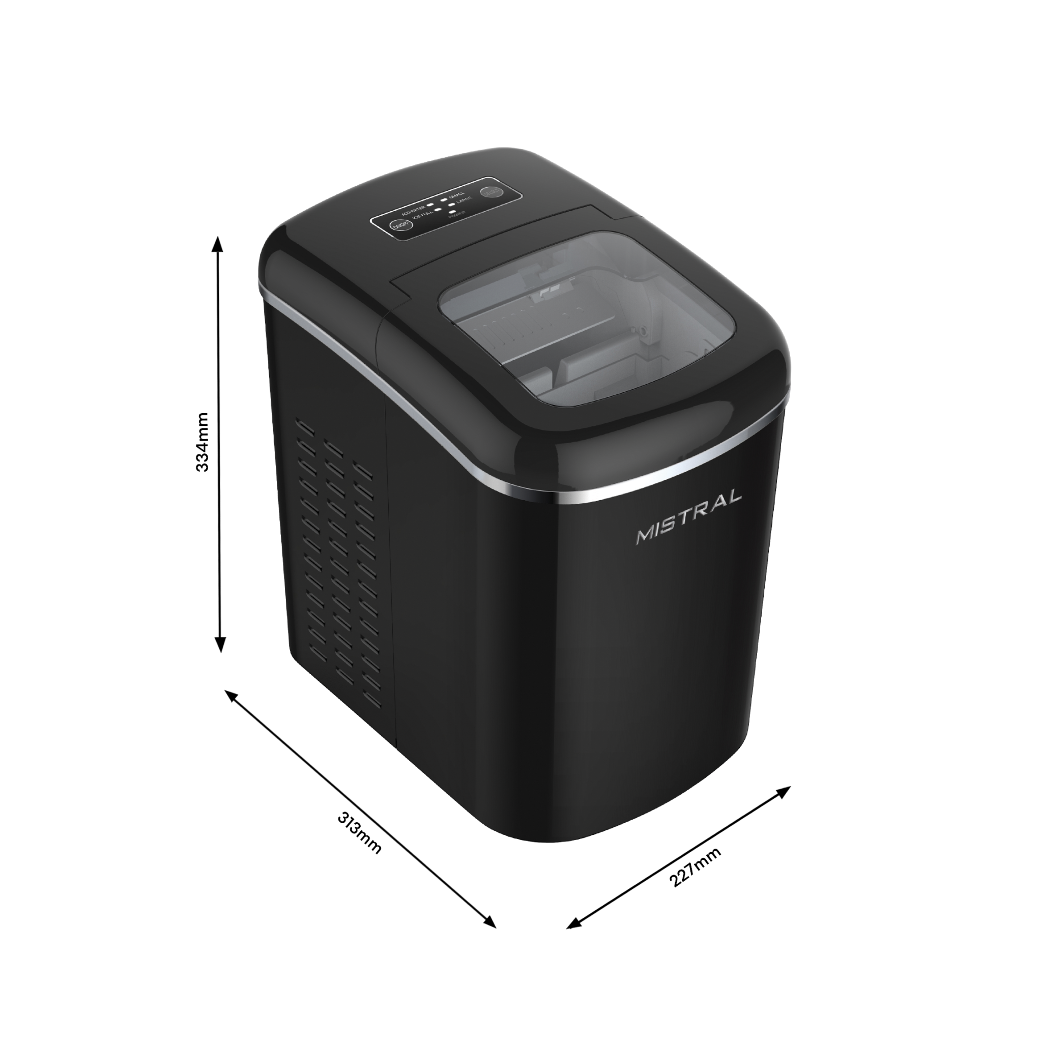 Create an endless amount of ice with the Mistral Ice Maker
