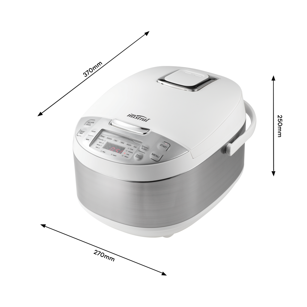 Create delicious rice with the Mistral Rice Cooker