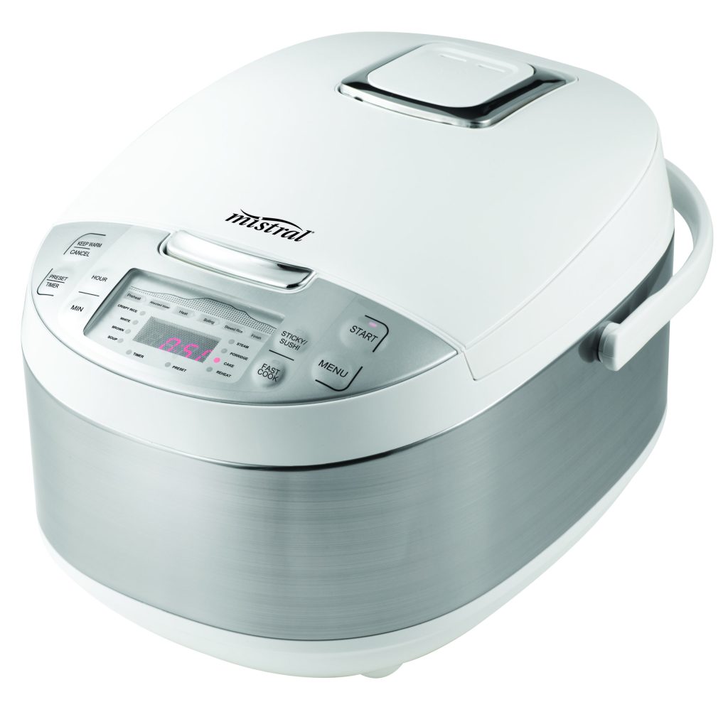 Create delicious rice with the Mistral Rice Cooker