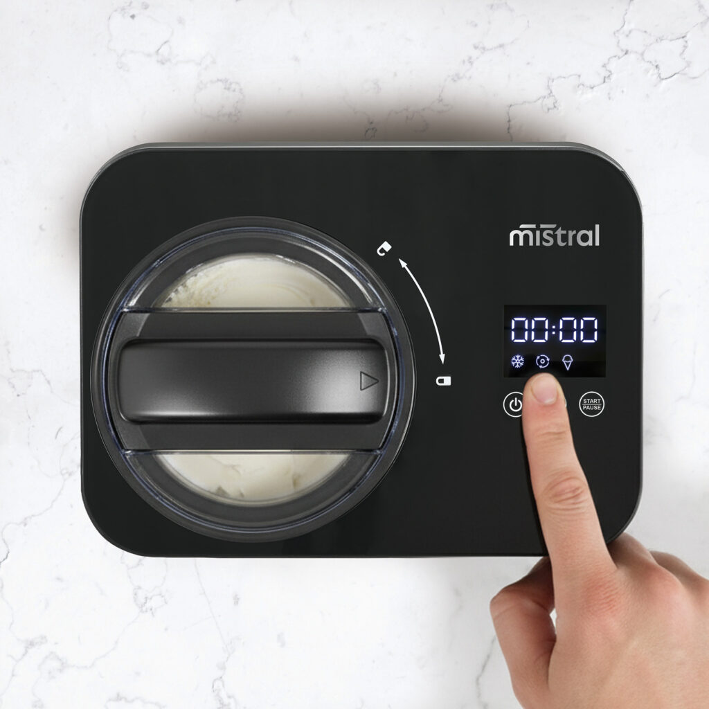 Digital Ice Cream Maker with Compressor 0.8L - Mistral